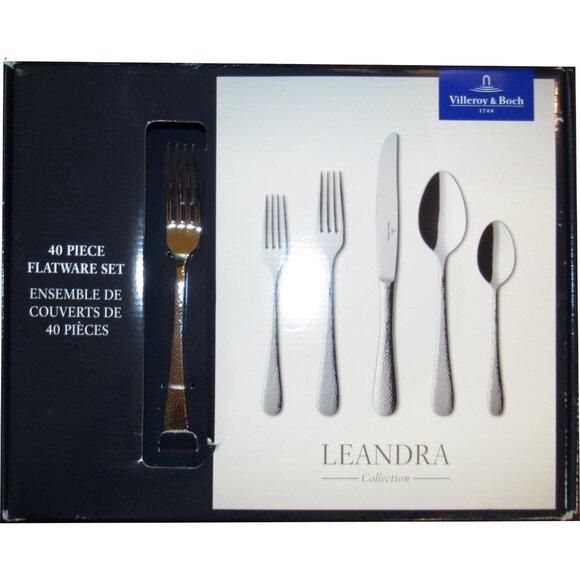 Villeroy & Boch | Kitchen | Villeroyboch Leandra 4pc Flatware Set ...